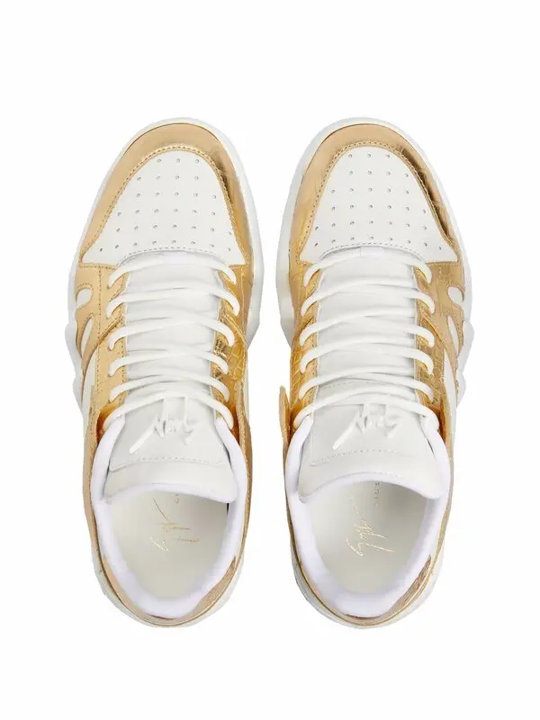 GIUSEPPE ZANOTTI Talon Mid-top Sneakers - White