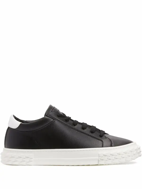 GIUSEPPE ZANOTTI Two-tone Lace-up Sneakers - Black