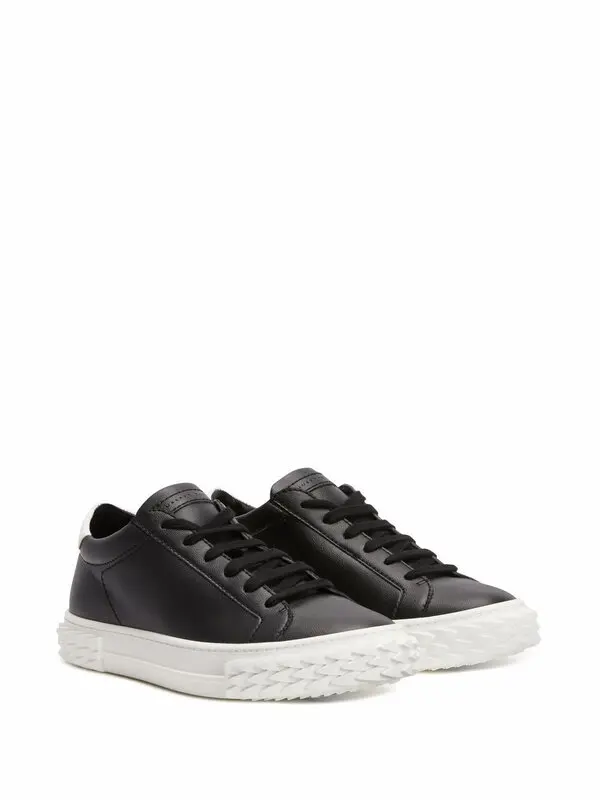 GIUSEPPE ZANOTTI Two-tone Lace-up Sneakers - Black