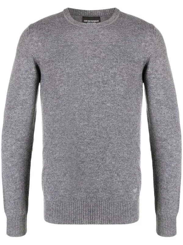 Emporio Armani Fine-knit Cashmere Jumper - Grey