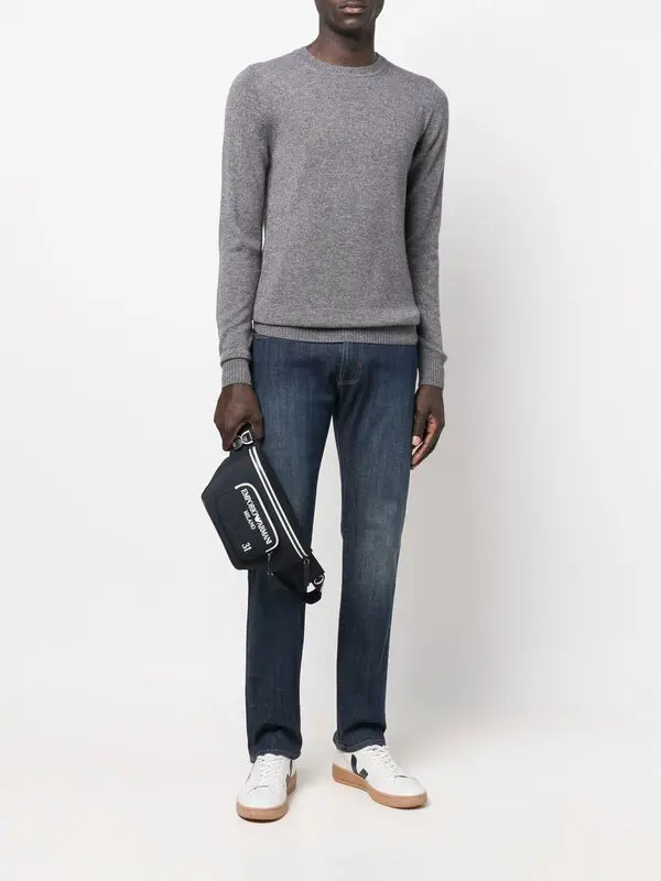 Emporio Armani Fine-knit Cashmere Jumper - Grey