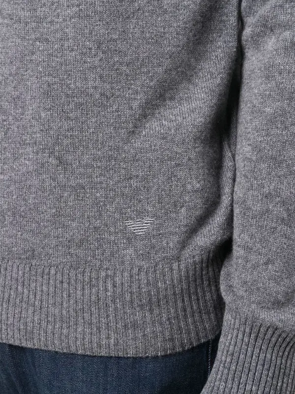 Emporio Armani Fine-knit Cashmere Jumper - Grey