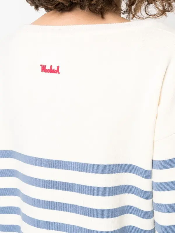 Woolrich Striped Crew Neck Jumper