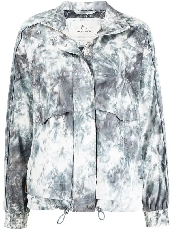 Woolrich Hazle Ocean-print Jacket - Blue