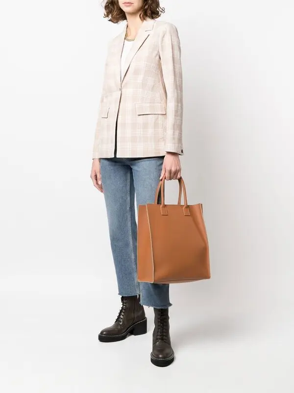 Woolrich Seersucker Double-breasted Check Blazer