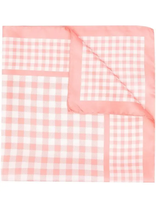 Woolrich Gingham-check Silk Scarf