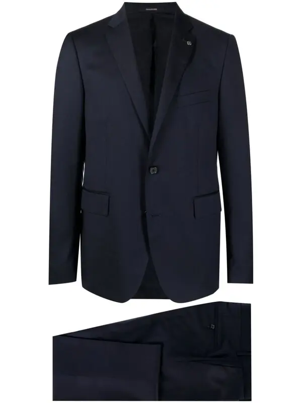 Tagliatore Slim-cut Two-piece Suit - Blue