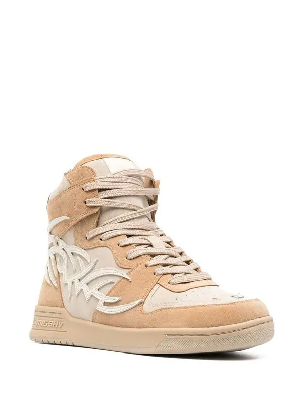 MISBHV Panel-detail Suede Sneakers - Neutrals