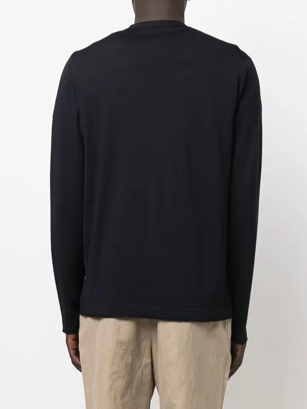 GOES BOTANICAL Merino Wool V-neck Cardigan - Blue