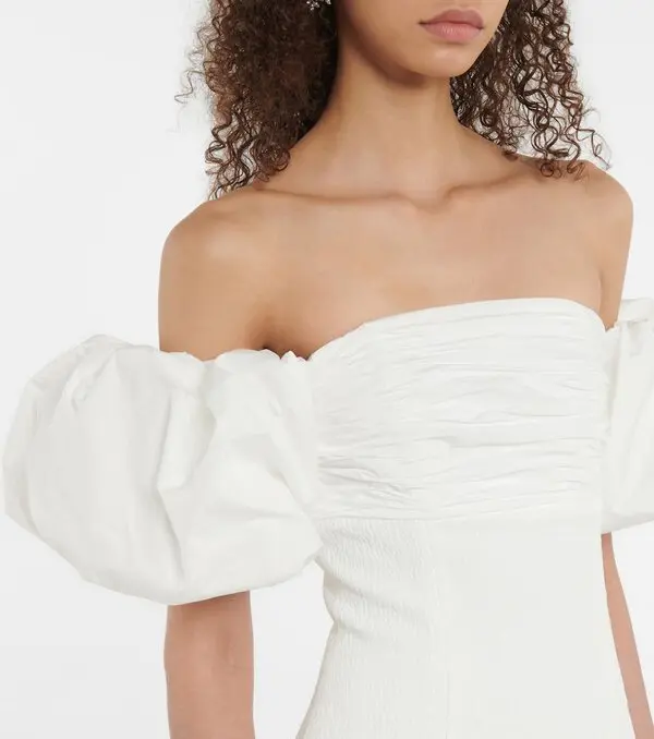 dreamy off shoulder mini dress white Peppermayo Dresses | New Peppermayo Exclusive - Morgan Off Shoulder Mini Dress - Ivory | Color: Cream | Size: 8