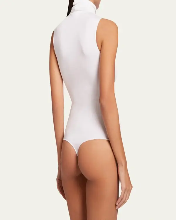Wolford Sleeveless Turtleneck Bodysuit - White