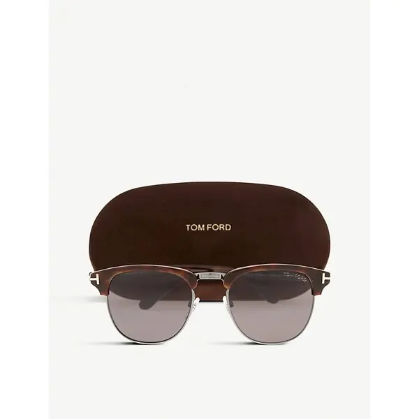 TOM FORD Henry Square Half-frame Sunglasses