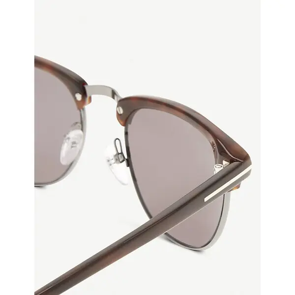 TOM FORD Henry Square Half-frame Sunglasses