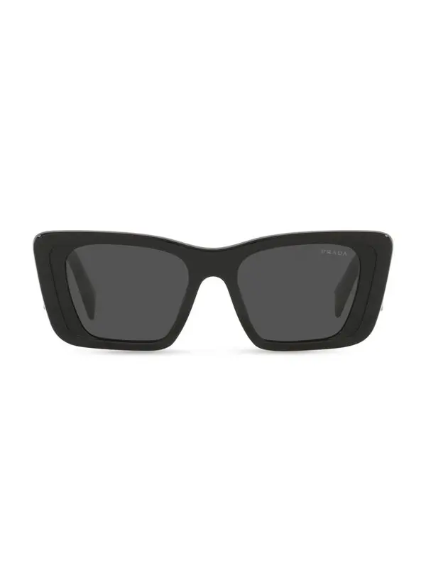 Prada Symbole 51mm Rectangular Sunglasses - Black