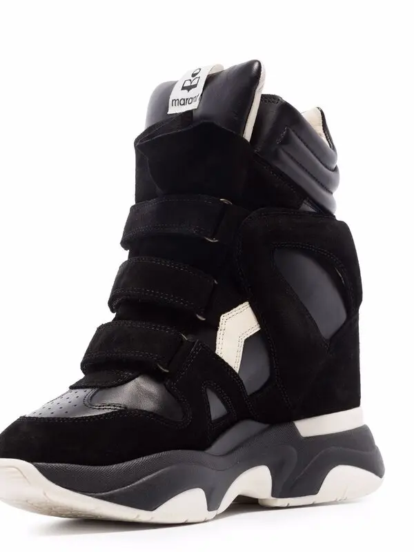 Isabel Marant Étoile Balksee Wedge Sneakers - Black