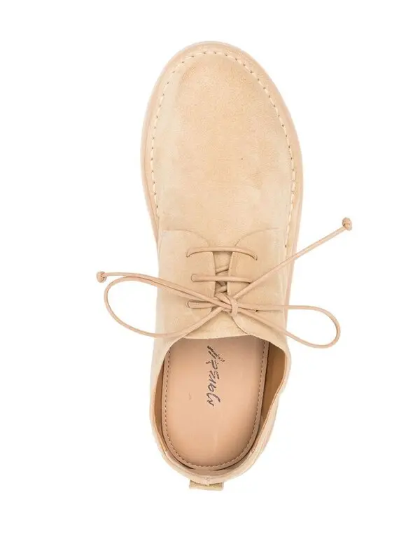 Marsèll Sancrispa Alta Suede Derby Shoes - Neutrals