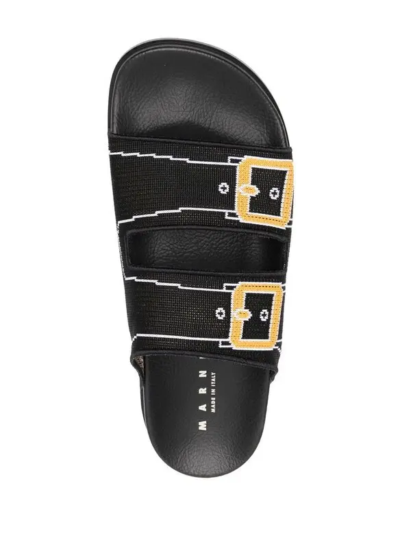Marni Tromp L'oeil Print Sandals