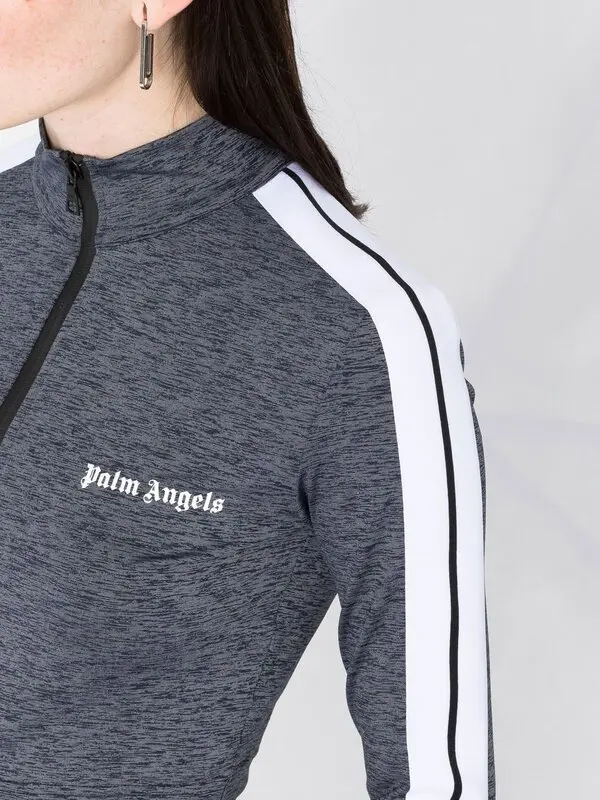 Palm Angels Logo-print Zip-front Track Top