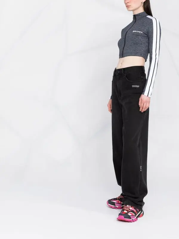 Palm Angels Logo-print Zip-front Track Top