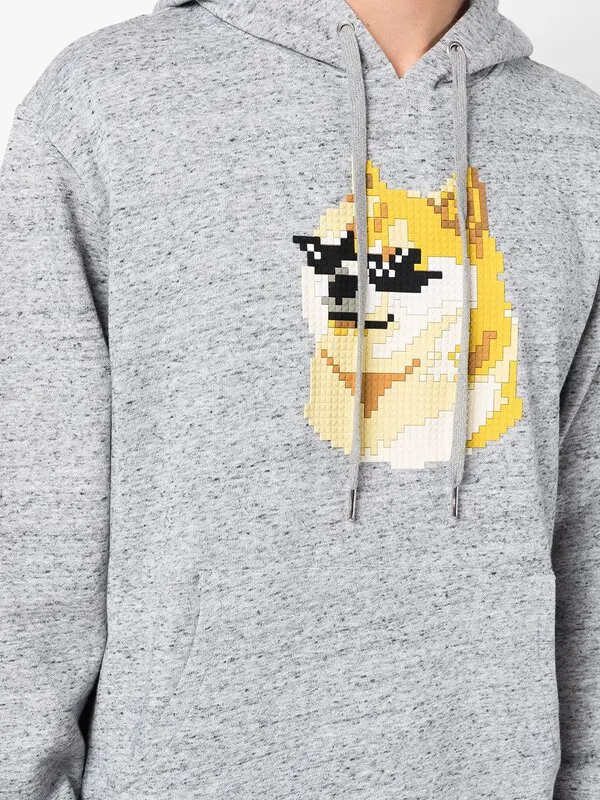 MOSTLY HEARD RARELY SEEN Dogcoin Graphic Print Hoodie