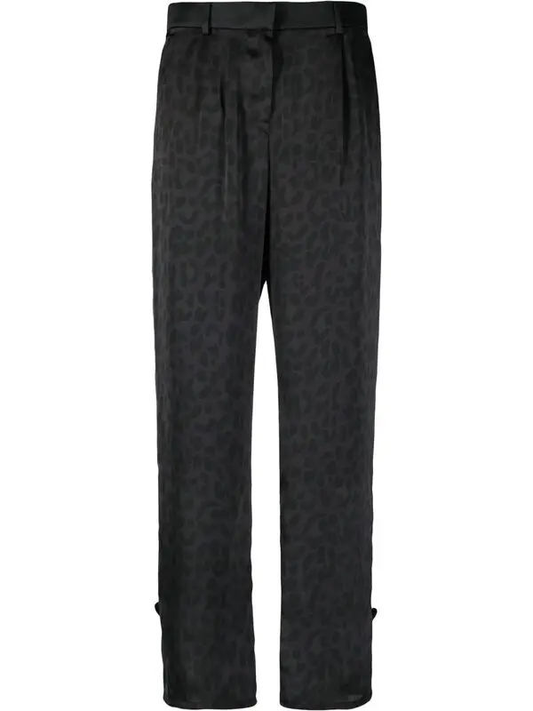 Sacai High-waisted Patterned Trousers
