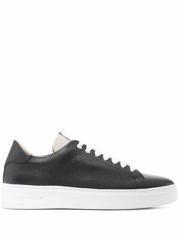 Philipp Plein Leather Lace-up Sneakers