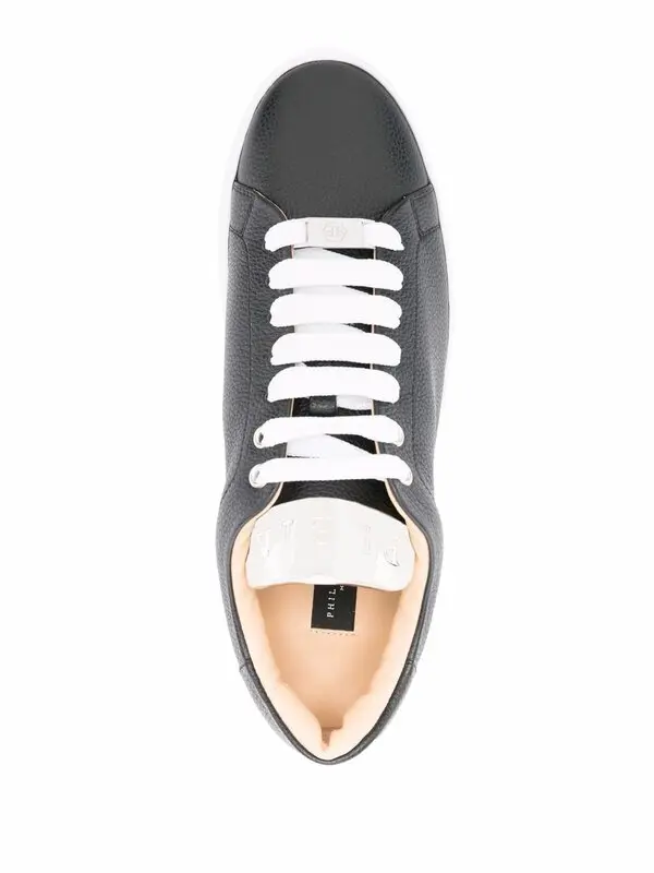 Philipp Plein Leather Lace-up Sneakers
