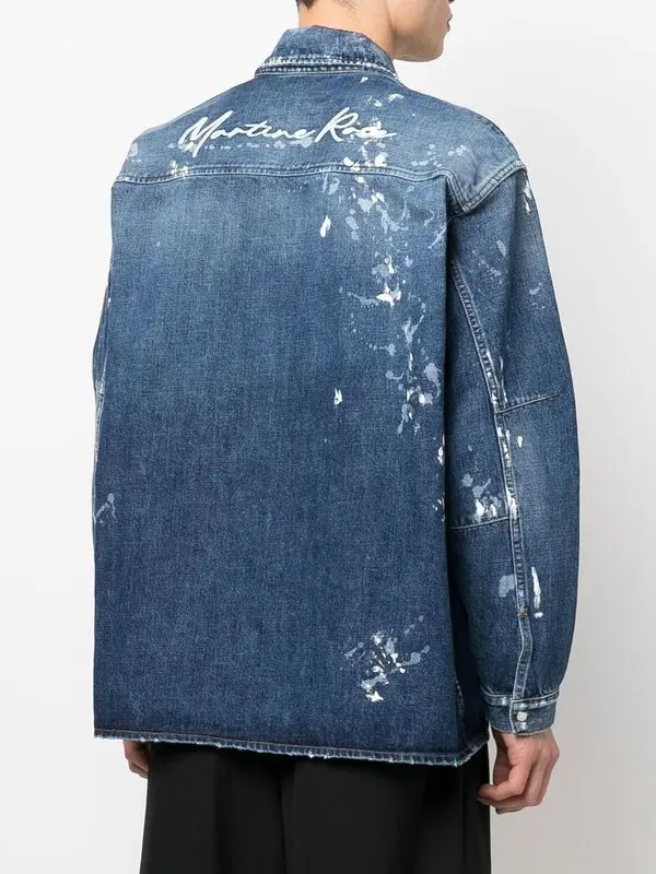 Martine Rose Painter-wash Denim Shirt