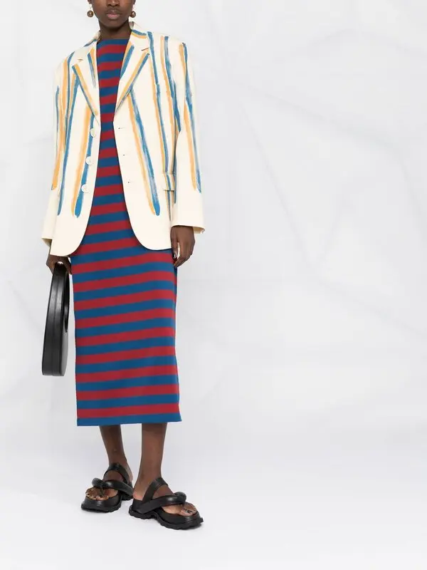 Marni Striped Single-breasted Blazer