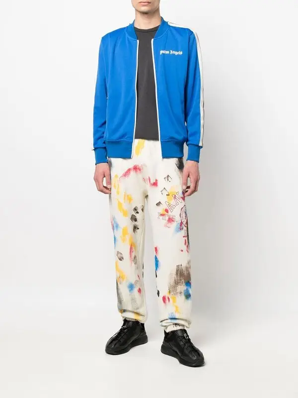 Palm Angels Paint-splatter Logo-print Track Pants