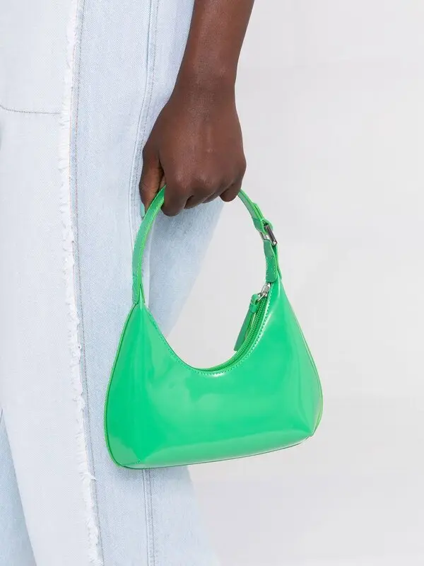 By Far Amber Mini Shoulder Bag - Green