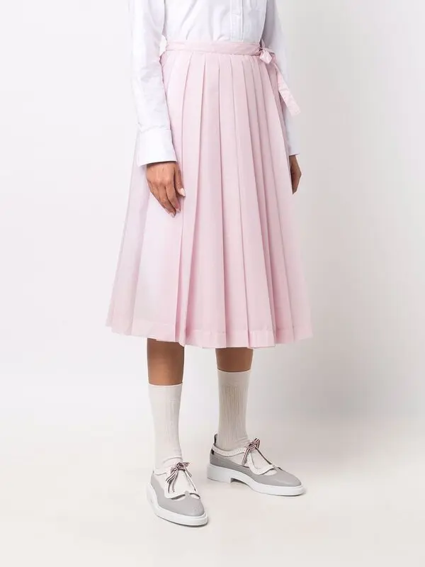 Thom Browne Pleated Midi Skirt