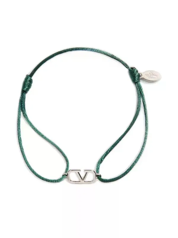 Valentino Garavani Vlogo Signature Cord Bracelet - Green