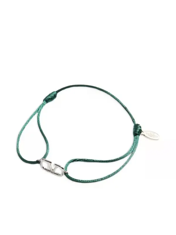 Valentino Garavani Vlogo Signature Cord Bracelet - Green