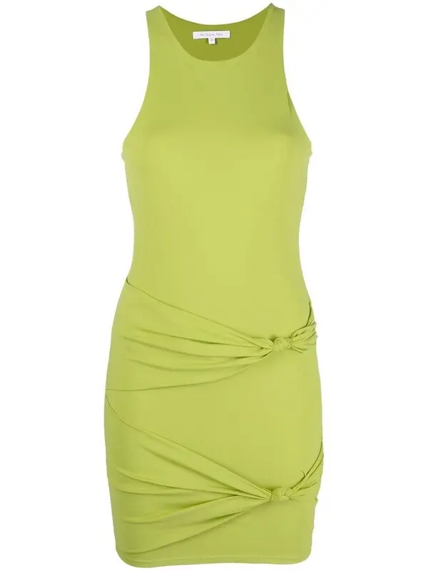 Patrizia Pepe Knot-detailed Racerback Dress