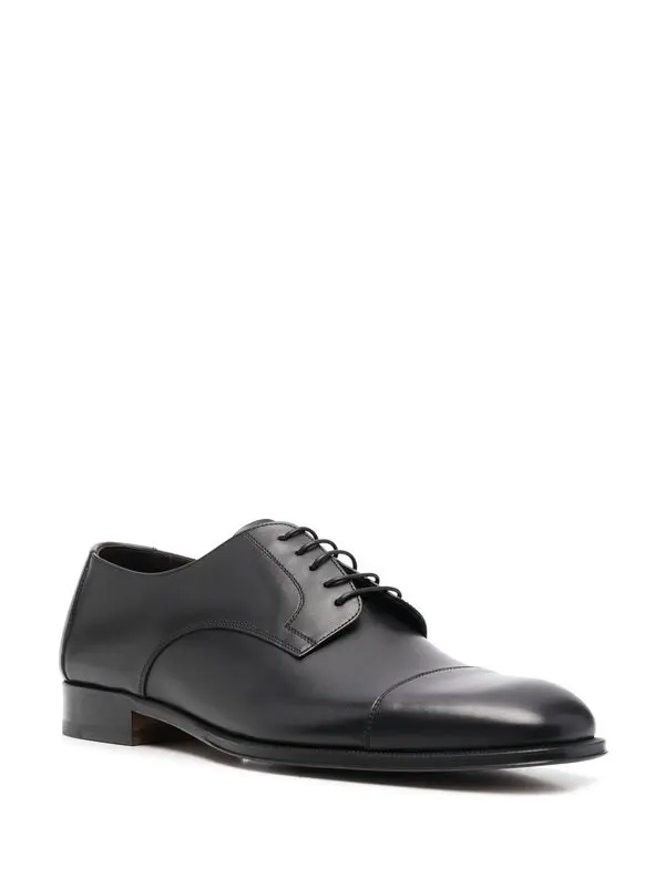 Canali Leather Derby Shoes