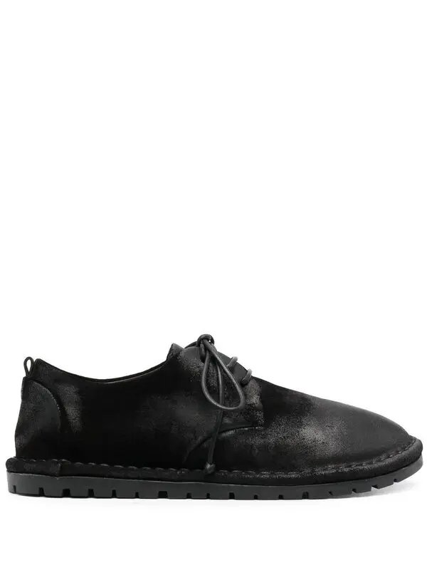 Marsèll Sancrispa Alta Suede Derby Shoes - Black