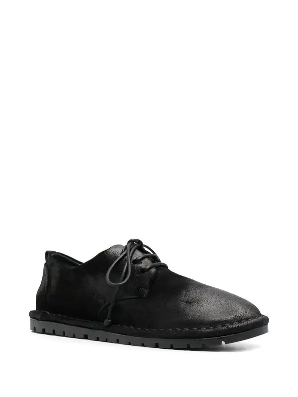 Marsèll Sancrispa Alta Suede Derby Shoes - Black