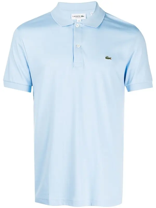 Lacoste Logo-patch Cotton Polo Shirt - Blue