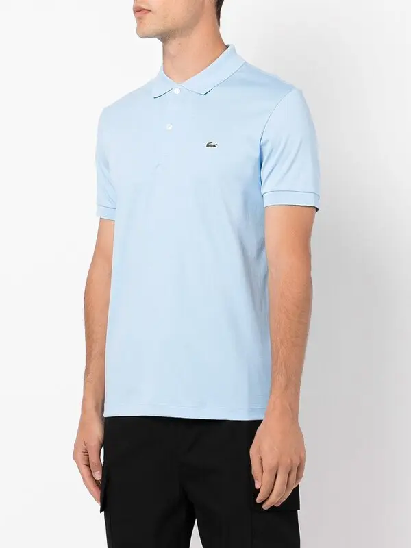 Lacoste Logo-patch Cotton Polo Shirt - Blue