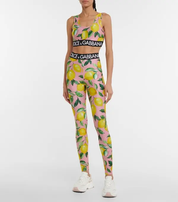 Dolce & Gabbana Printed Sports Bra