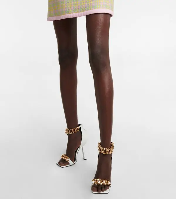 Versace Medusa Chain Leather Sandals