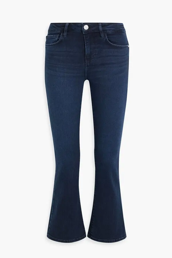 FRAME Le Crop Mini Bootcut Jeans - Dark Denim