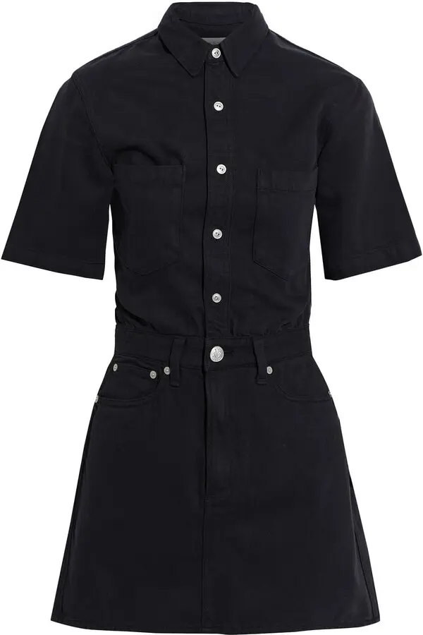 Rag & Bone Denim Mini Dress - Black