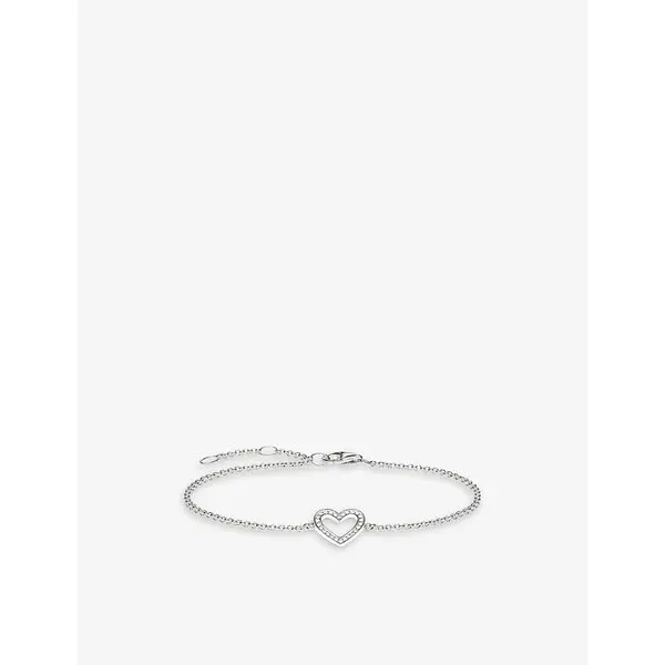 THOMAS SABO Heart-shaped Bracelet - White