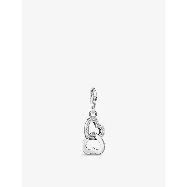 THOMAS SABO Hearts Pendant Charm - White