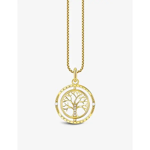 THOMAS SABO Tree Of Love Pendant Necklace - White