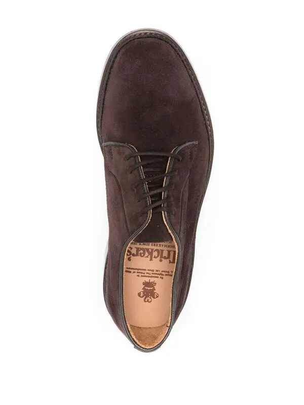 TRICKER'S Almond-toe Oxford Shoes - Brown