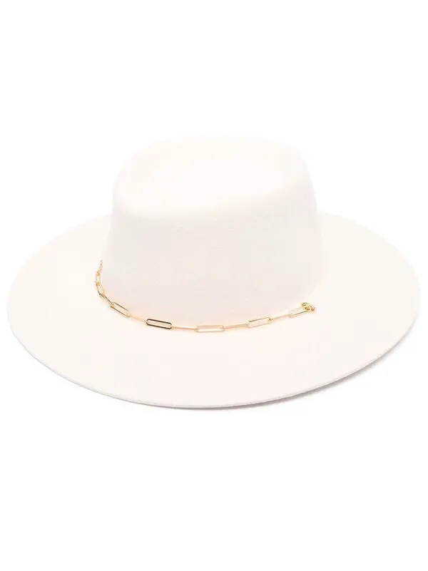 VAN PALMA Merino Wool Flat Brim Hat