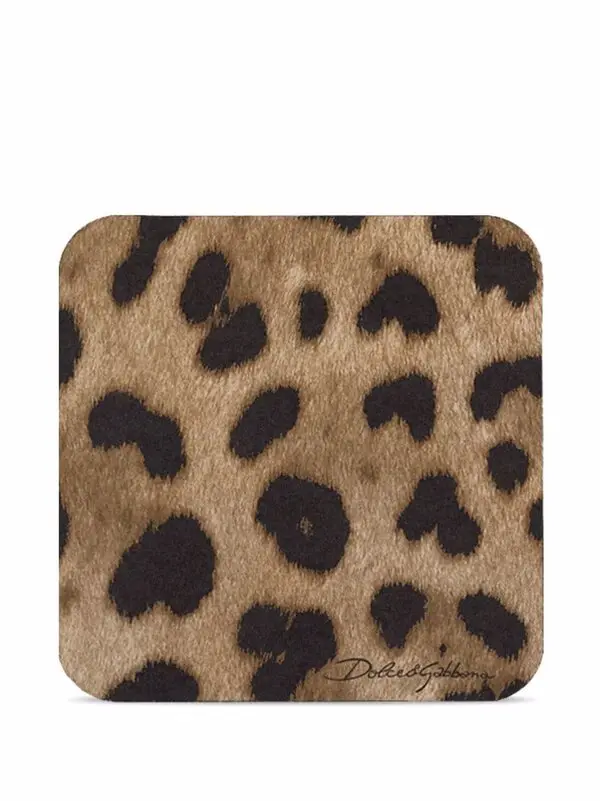 Dolce & Gabbana Leopard-print Coasters